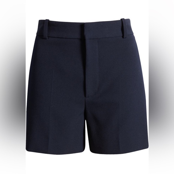 Frame Denim | Shorts | Frame 30 Navy Blue High Waist Trouser Shorts ...